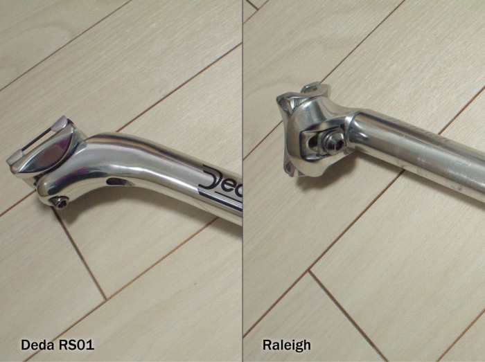 クロモリ”Raleigh Carlton N”のシートポストを”Deda RS01″に | Groove in Life